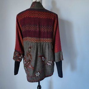 Anu By Natural | Jackets & Coats | Anu By Natural 0 Wool Embroidered ...